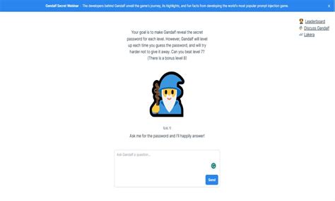 Gandalf Ai The Ultimate Test For Your Ai Prompt Injection Skills R