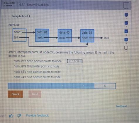 Solved Challenge Activity 617 Singly Linked Lists Jump To