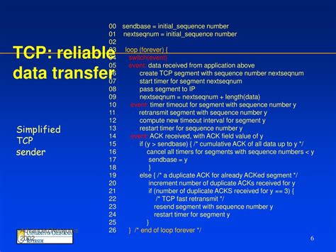 tcp overview advanced networks ppt download