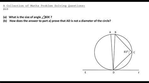 A Collection Of Maths Problem Solving Questions68 Circle Find The