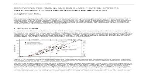 Pdf Comparing The Rmr Q And Rmi Classification · Pdf File2 Short