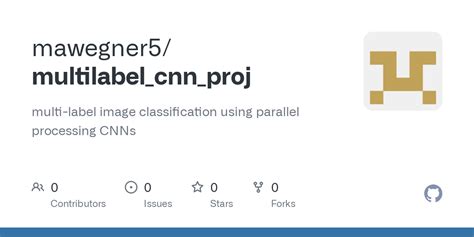 Github Mawegner5multilabelcnnproj Multi Label Image Classification Using Parallel