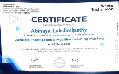Continuouslearning Industryexperts Iithyderabad Aiml Abinaya Lakshmipathy