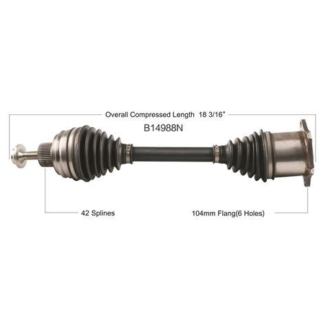 Duralast Gold Cv Axle Assembly B14988n