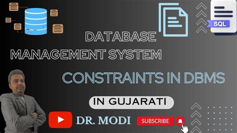 Constraints In Database Youtube