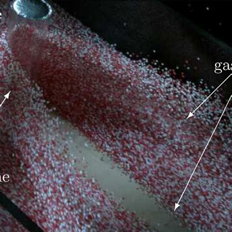 An Illustration Of The Solid Quasi Static Liquid Dense And Gas Download Scientific