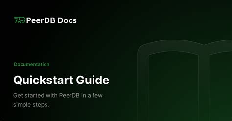 Quickstart Guide Peerdb Docs Setup Your Etl In Minutes With Sql
