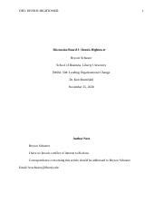 DB Dennis Hightower Docx DB DENNIS HIGHTOWER Discussion Board Dennis Hightower Bryson