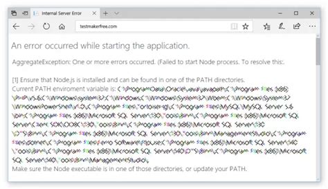 NET Core IIS Kestrel An Error Occurred While Processing Your Request