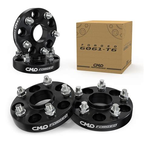Customadeonly 25mm 1 Inch Hubcentric Black Wheel Spacers 5x120