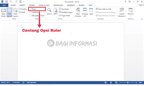 Cara Memunculkan Ruler Di Microsoft Word Dengan Mudah Bagiinformasi