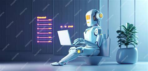 Premium Photo Chatbots Robot Working And Chatting In Computer Generative Ai Illustration