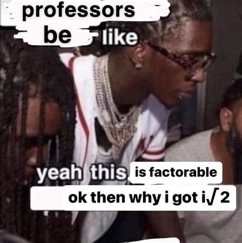 “not Factorable Over Rational Numbers” R Mathmemes