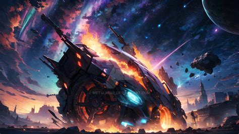 Crashed Spaceship By Met4lhe4d On Deviantart