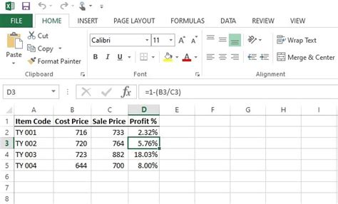 Review Of How To Calculate The Profit Percentage In Excel References Fresh News