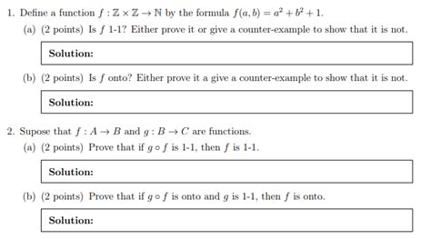 Solved Define A Function F ZZN By The Formula Chegg