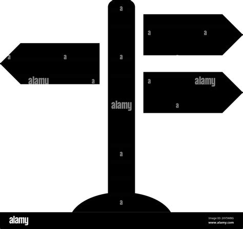 Directional Signpost Vector Icon For Navigation Stock Vector Image And Art Alamy