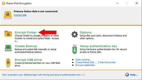 Encrypt Folder Command Rohos
