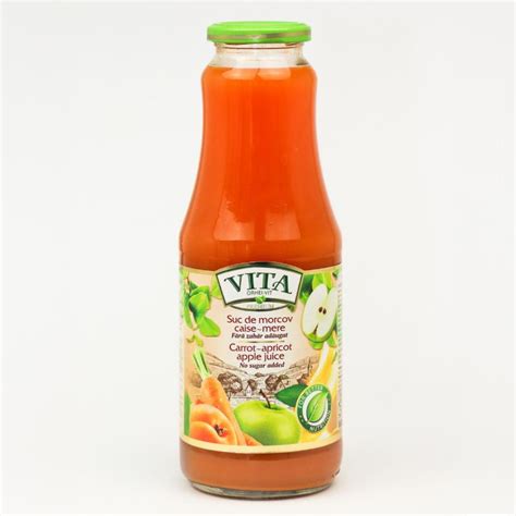 Вита Сок Морков Кайсия Ябълка 1л Parkmart Parkmart