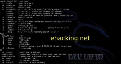 Hping Network Security Kali Linux Tutorial The World Of IT Cyber