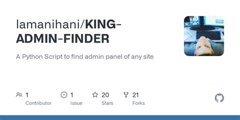 Github Lamanihaniking Admin Finder A Python Script To Find Admin