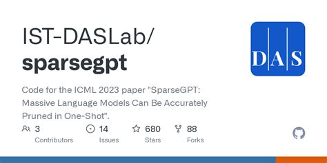 GitHub IST DASLab Sparsegpt Code For The ICML 2023 Paper SparseGPT