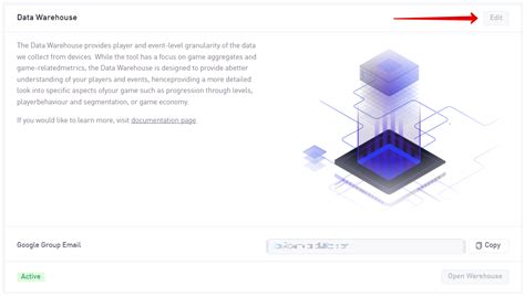 Data Warehouse Configuration GameAnalytics Documentation