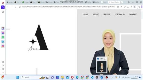 How To Created Personal Website Used Free Css Template Youtube