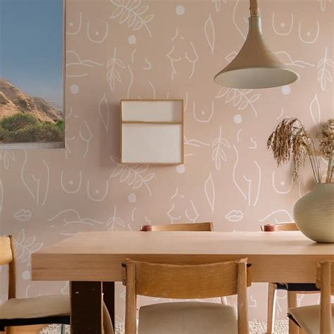 Stick On Wallpaper Nude Etsy