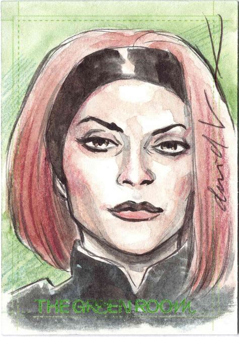 Sketch Card Bo Katan The Green Room Comic Art