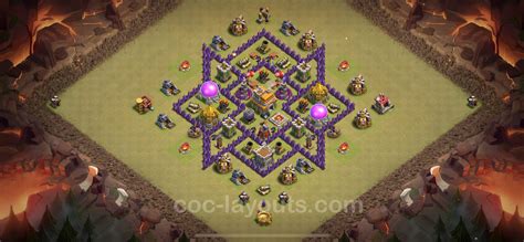Best War Base Th7 With Link Anti 3 Stars Anti Everything 2023 Town Hall Level 7 Cwl Base