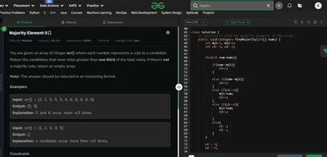 Dsa Codingjourney Geeksforgeeks Boyermoore Java Problemsolving