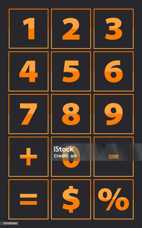 숫자 알파벳 리그와 다크 오렌지를 했다 각 문자는 프레임에 있고 배경은 검은색입니다 0명에 대한 스톡 벡터 아트 및 기타 이미지