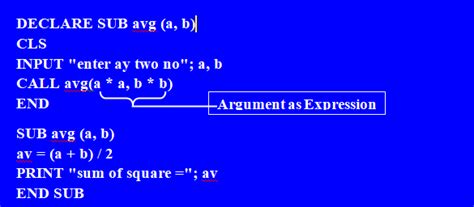 Arguments In Qbasic Understanding How To Pass And Use Them Computer