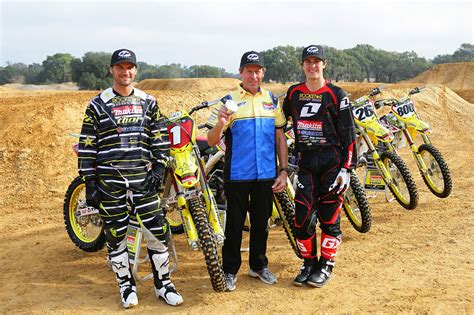 Chad Reed Roger Decoster Ryan Dungey 2009 Rockstar Makita Suzuki Team And Rc Too