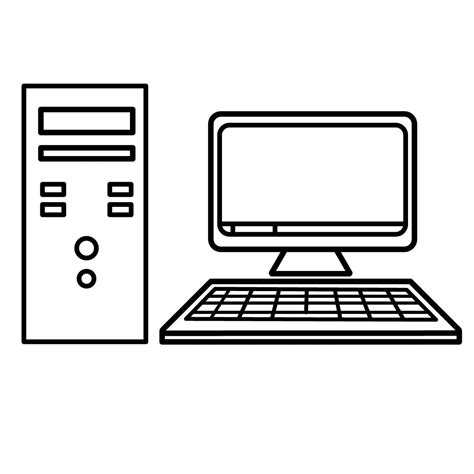 Dibujo De Computadora Para Colorear E Imprimir Dibujos Y Colores