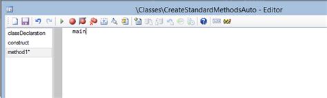 Create Standard Class Methods For Ax 2012 Article