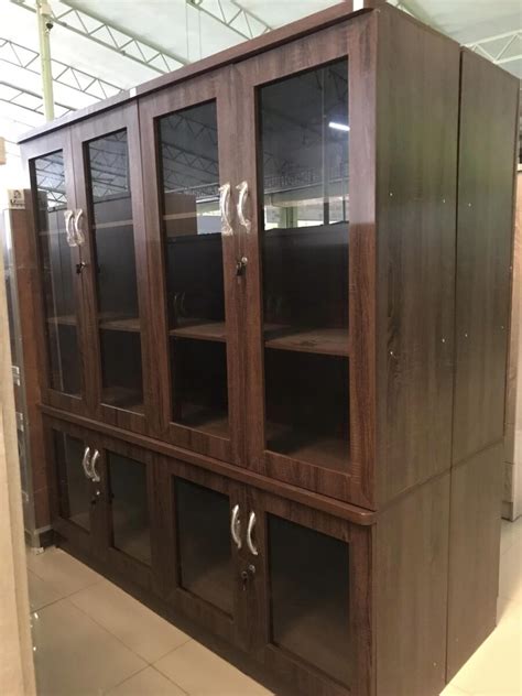 ตู้โชว์กระจก 8 บานเจาะ 2 ท่อน พิศมัยเฟอร์นิเจอร์ บ้านม้า ลำพูน