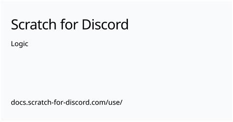 Logic Scratch For Discord