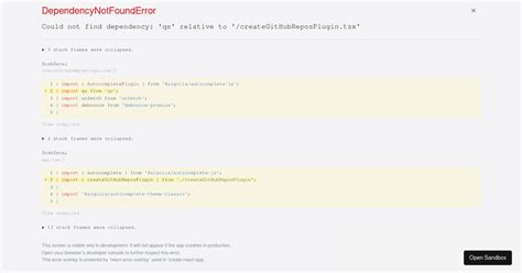 Algoliagithub Repositories Custom Plugin Codesandbox