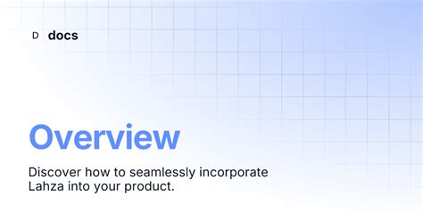 Overview Docs