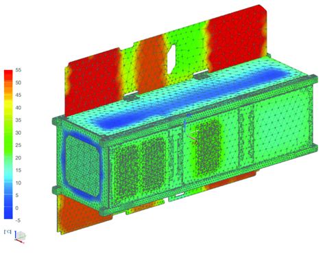 The Satellite Thermal Analysis Results After One Orbit In This