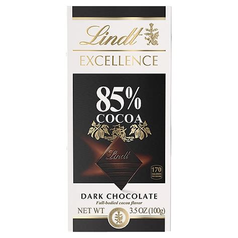 Lindt Excellence 85% Cосоа Dark Chocolate, 3.5 oz