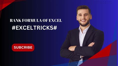 Rank Formula Of Excelexceltricksexceltips Youtube