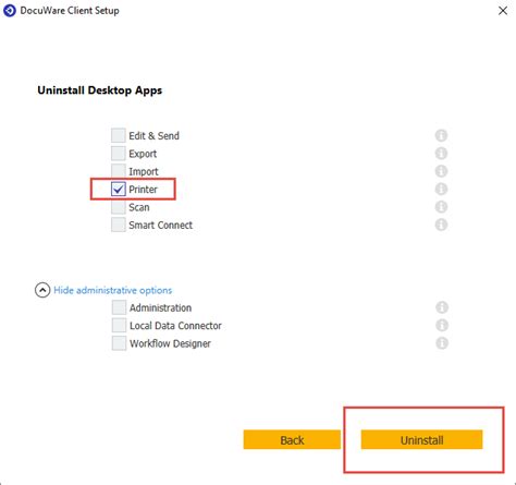 How To Uninstall Docuware Desktop Apps 74 · Docuware Support Portal