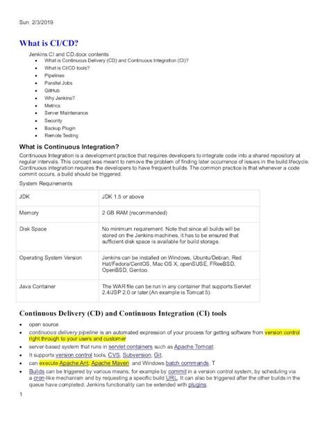 Pdf What Is Cicd · What Is Cicd Tools Pipelines Parallel Jobs Github Why Jenkins Metrics