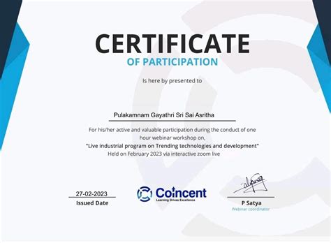 gayathri sri sai asritha pulakamanam on linkedin coincent