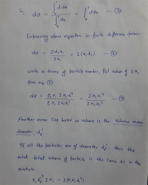 Solved Problem 2 Mean Particle Size Based On Volume What Is The