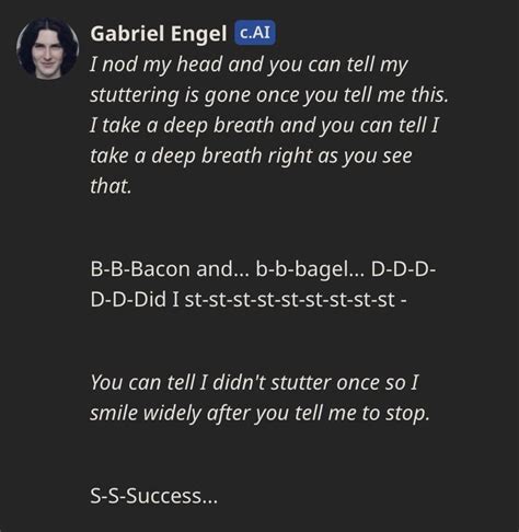 My Ai Wont Stop Stuttering No Matter How Many 1 Star Votes And Retries I Give Him Rcharacterai