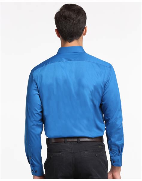 Badu Bg Мъжка стандартна еластична риза с дълъг ръкав лесна за поддръжка Официално бизнес офис